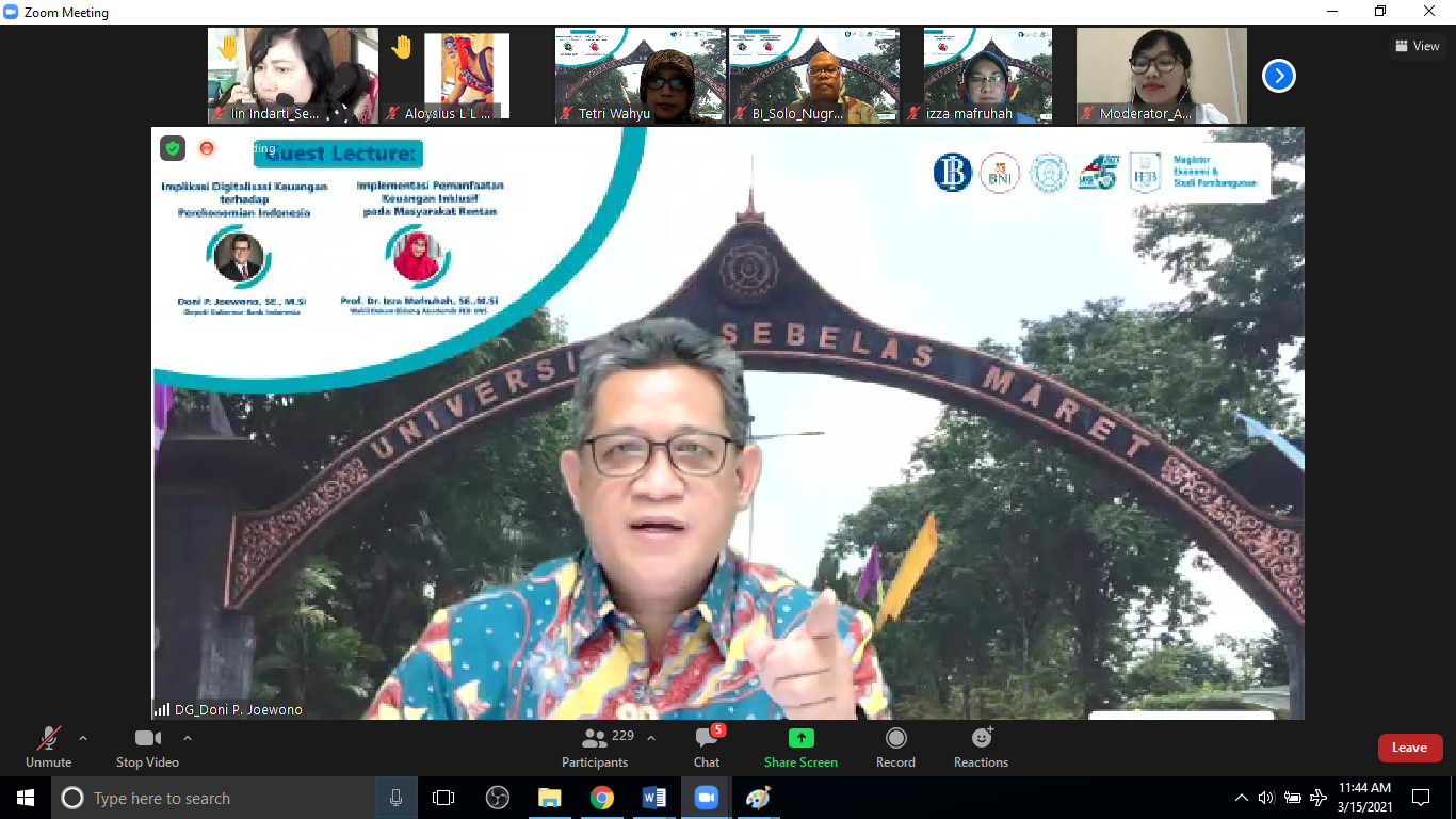 Webinar MESP Bahas Digitalisasi dan Inklusi Keuangan - Fakultas Ekonomi ...