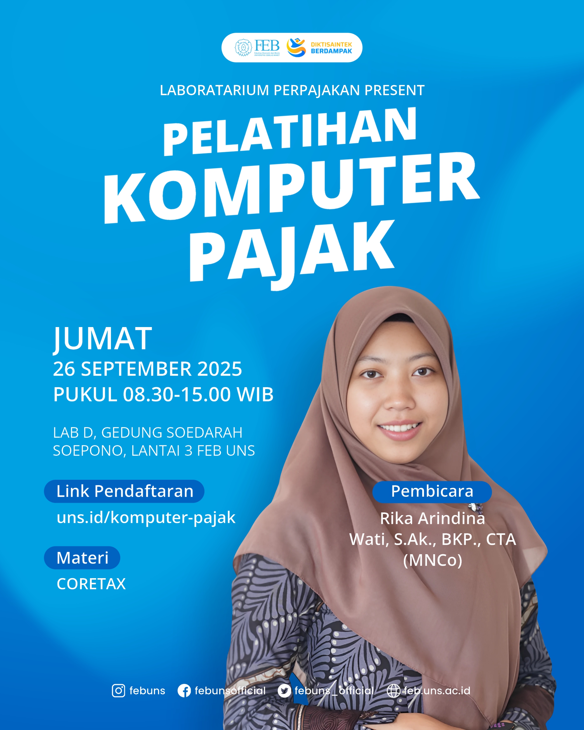PELATIHAN KOMPUTER PAJAK: Coretax - Fakultas Ekonomi dan Bisnis ...